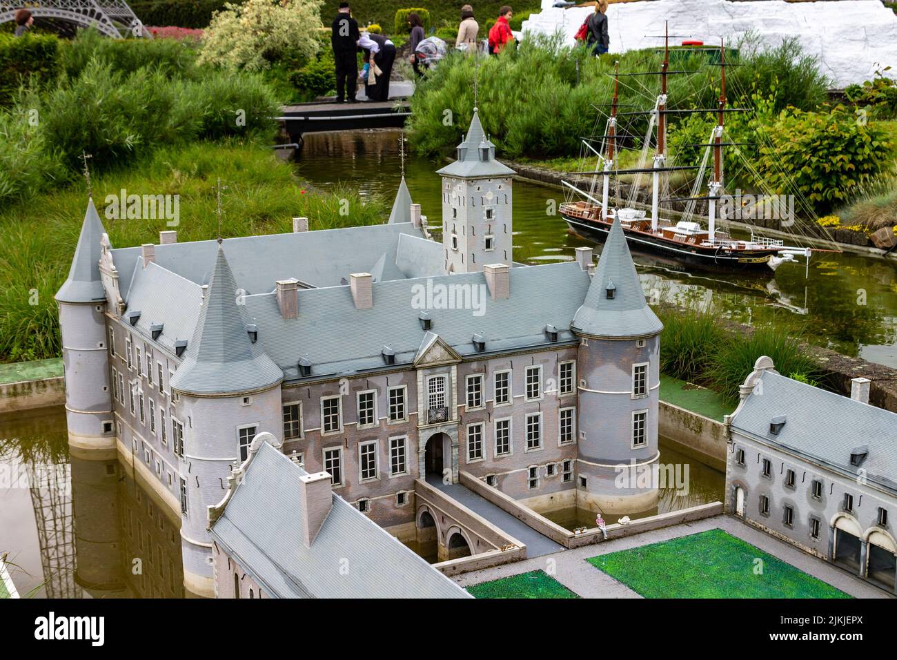 The Laarne Castle in Mini-Europe miniature historical european ...