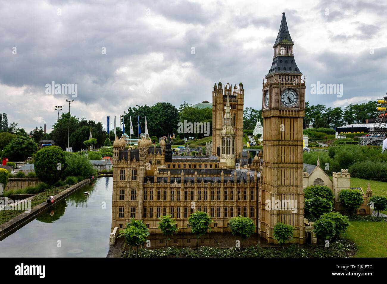 The Parliament Building and Big Ben of London in Mini-Europe, Brussels ...