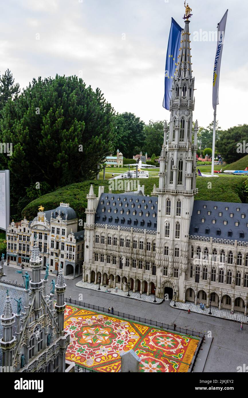 The Grand Place of Brussels in Mini-Europe miniature historical ...