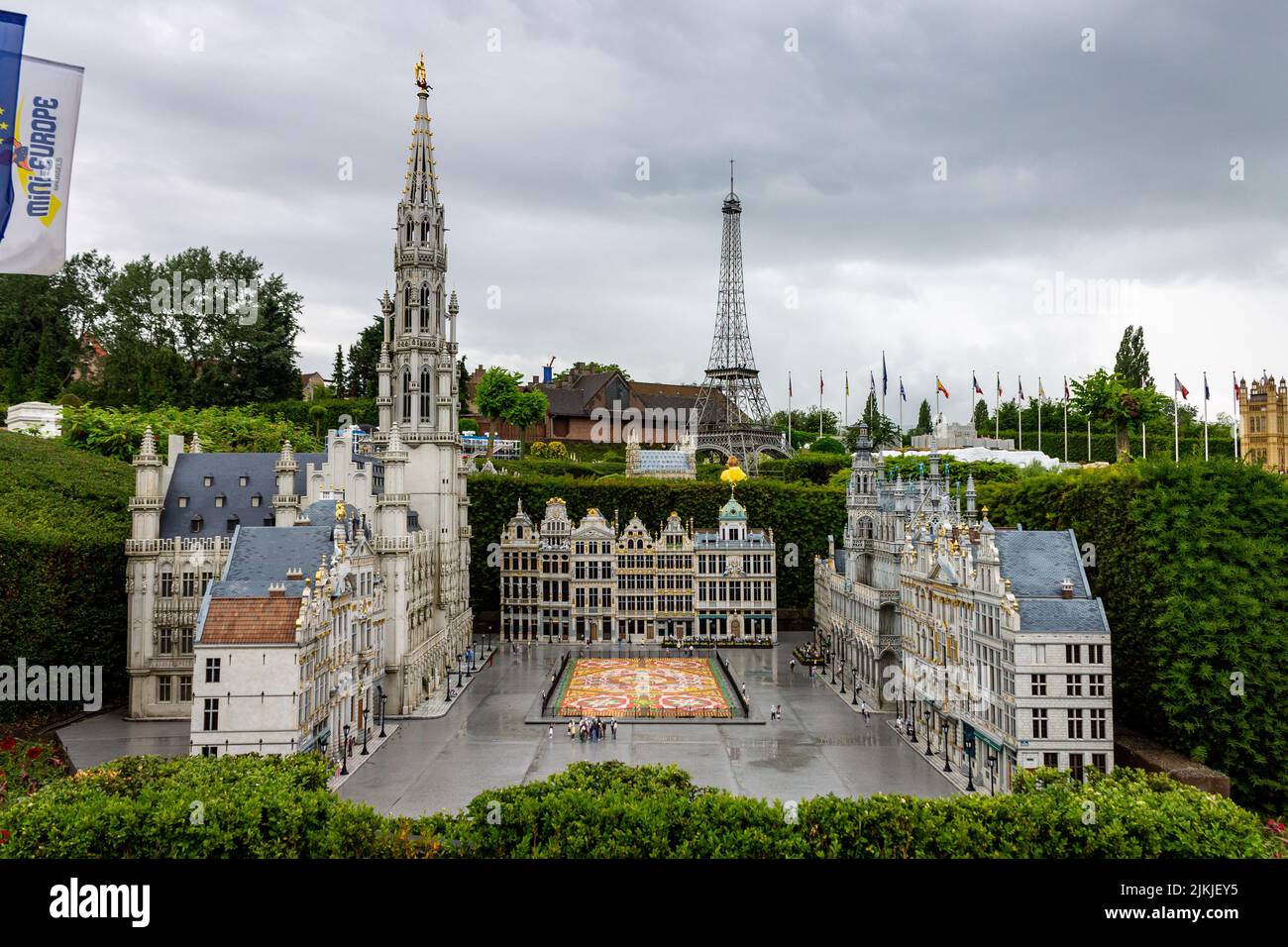 The Grand Place in Mini-Europe miniature historical european buildings ...