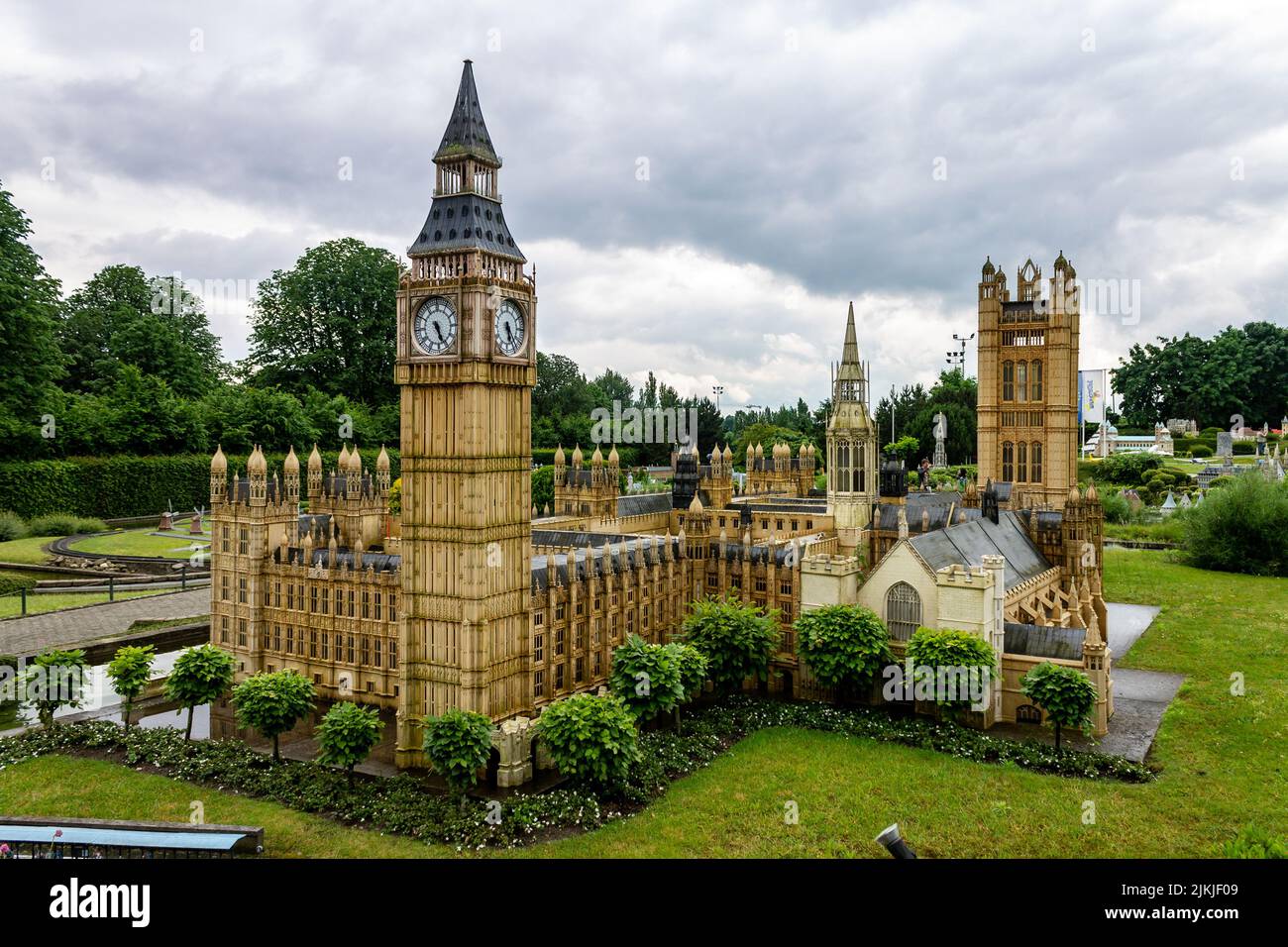 The Parliament Building and Big Ben of London in Mini-Europe, Brussels ...