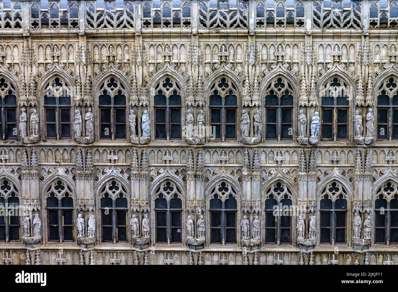 A amiens gothic cathedral in Mini-Europe miniature historical european ...