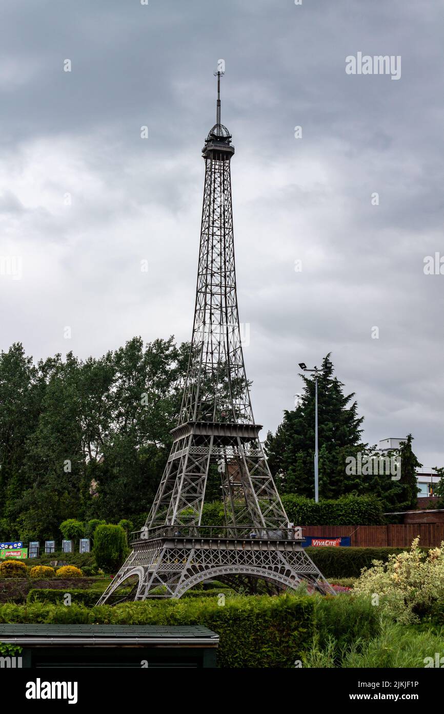 The Eiffel Tower from Paris in Mini-Europe miniature historical ...