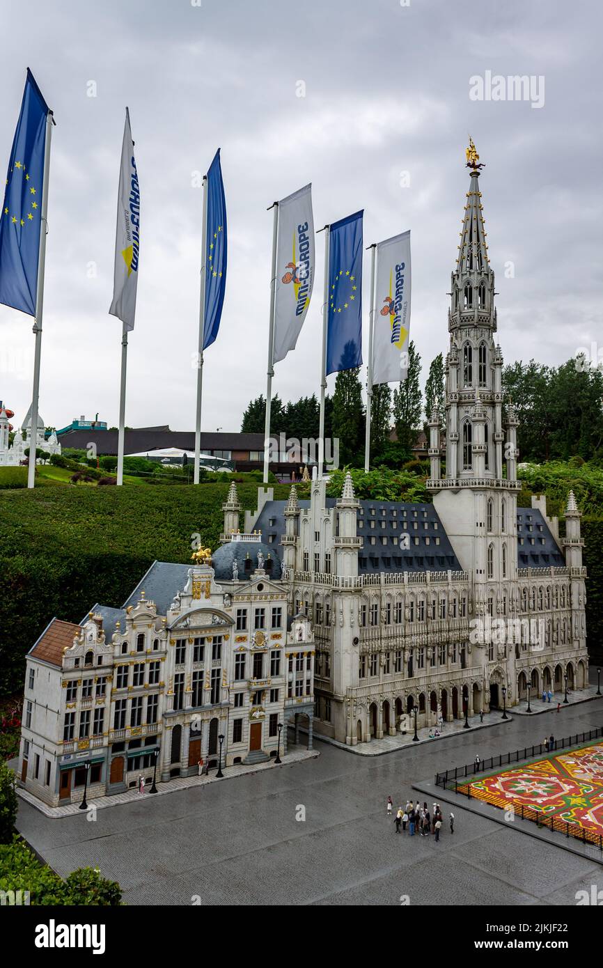 The Grand Place in Mini-Europe miniature historical european buildings ...