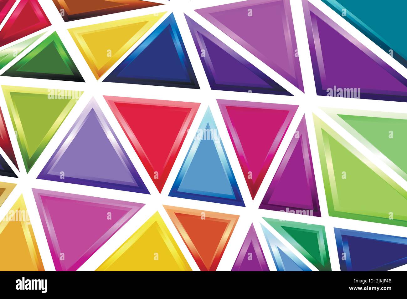 Polygonal rainbow mosaic background. Abstract low poly vector ...