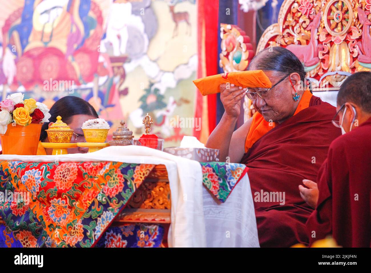 The Second European Sakya Monlam in Paris Stock Photo - Alamy