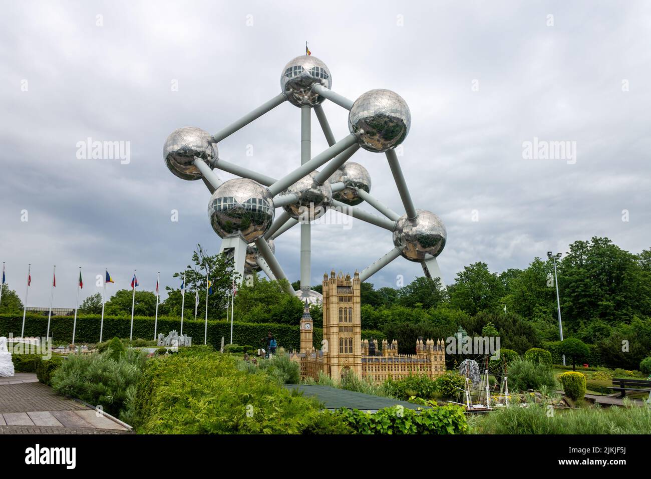 Brussels belgium atomium mini europe hi-res stock photography and ...