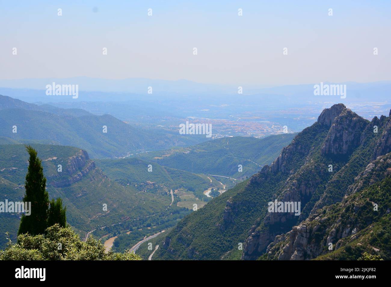 View from montserrat monastery hi-res stock photography and images - Alamy