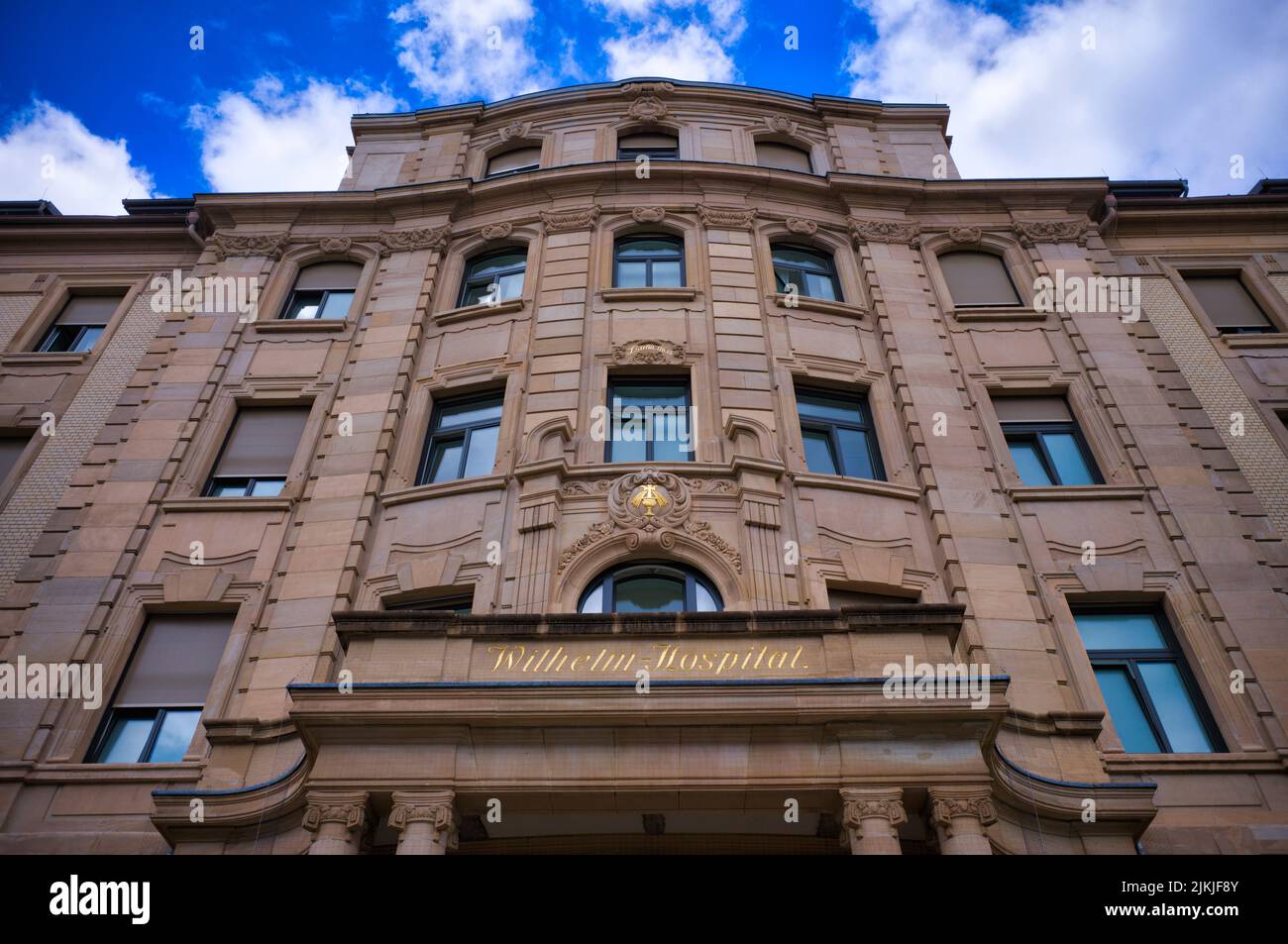 Renovated old building, Wilhelm-Hospital, Diakonie-Klinikum, Stuttgart ...