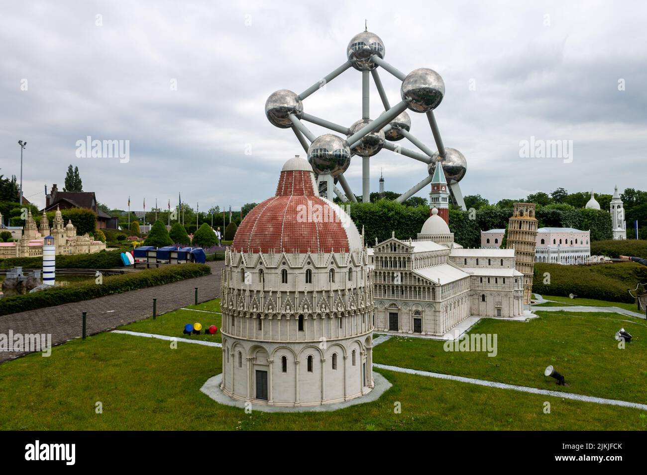 Brussels belgium atomium mini europe hi-res stock photography and ...