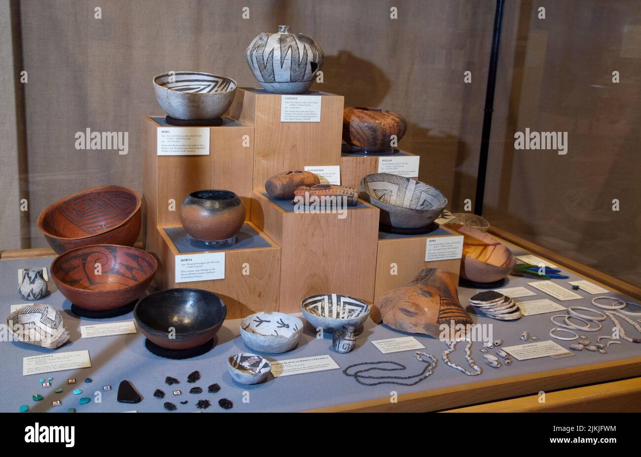 Large variety of artifacts from the time of the Anasazi people are on ...