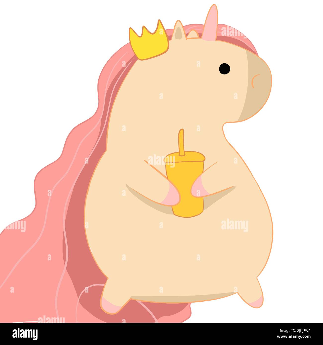 Baby girl in crown Stock Vector Images - Alamy
