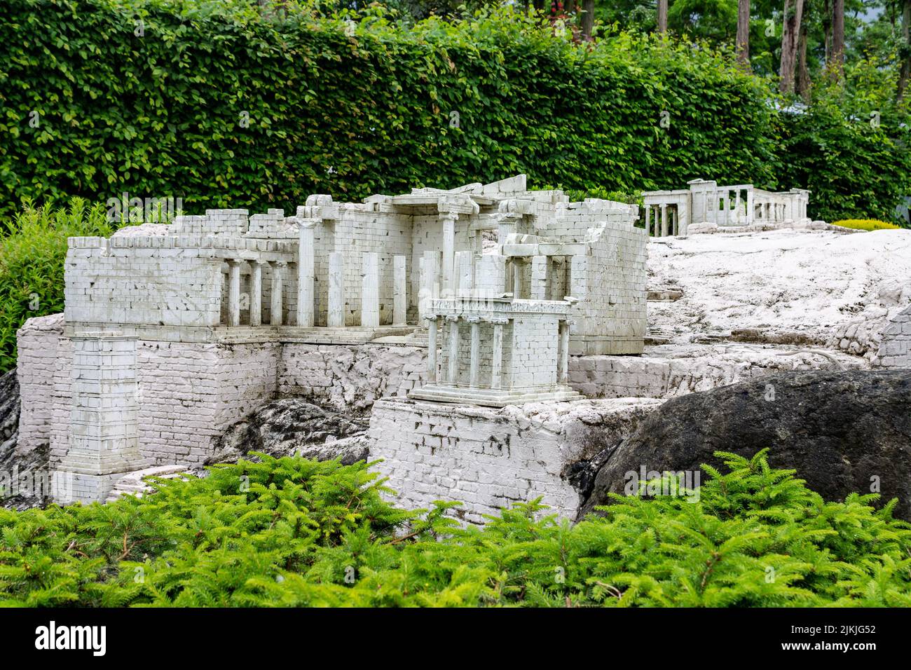 The Parthenon ruins of Athens, Greece in Mini-Europe miniature ...