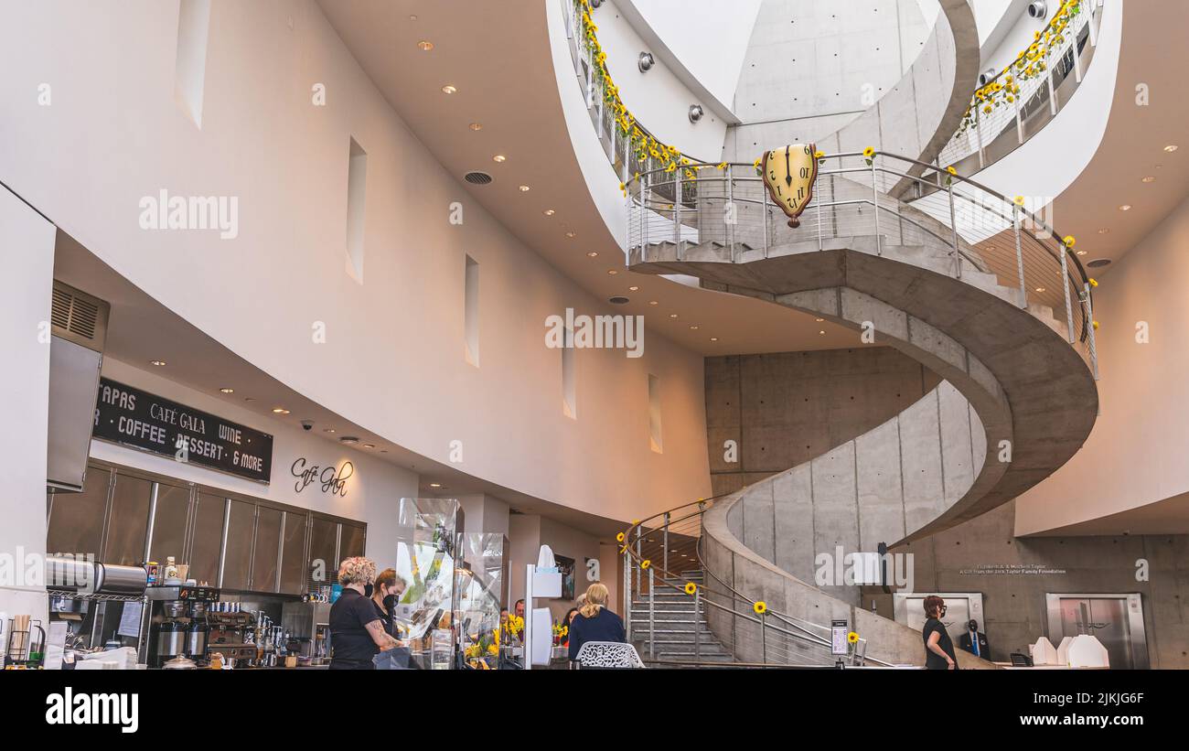 St. Petersburg, Florida January 14 2021: Interior of Salvador Dali ...