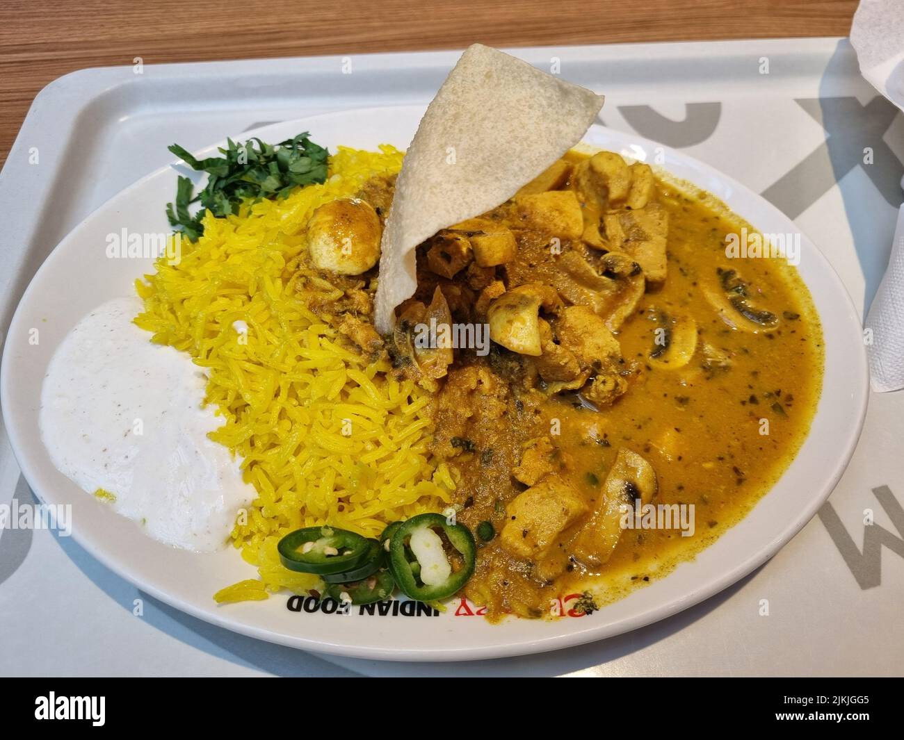 Indian food plate hi-res stock photography and images - Alamy