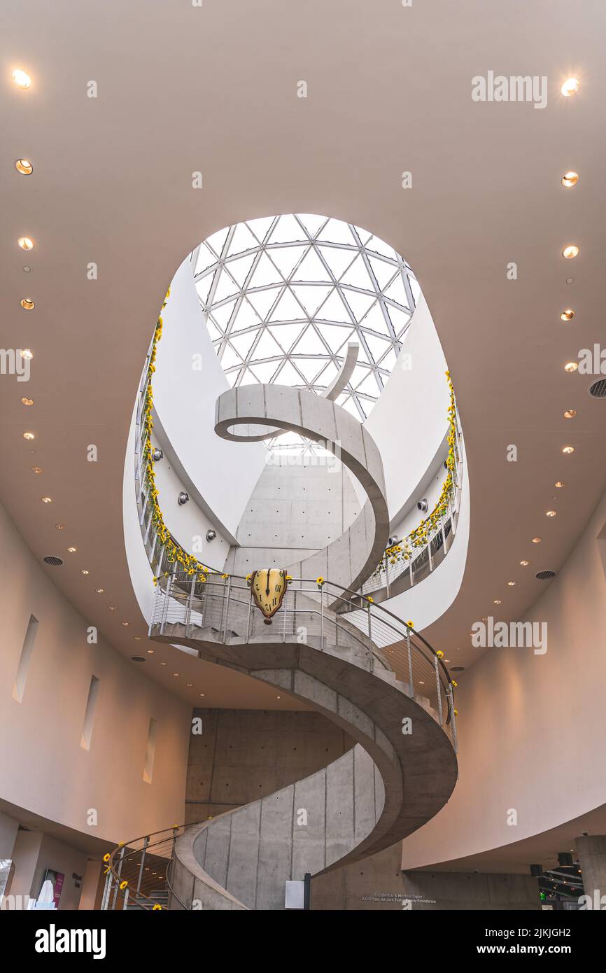 St. Petersburg, Florida January 14 2021: Interior of Salvador Dali ...