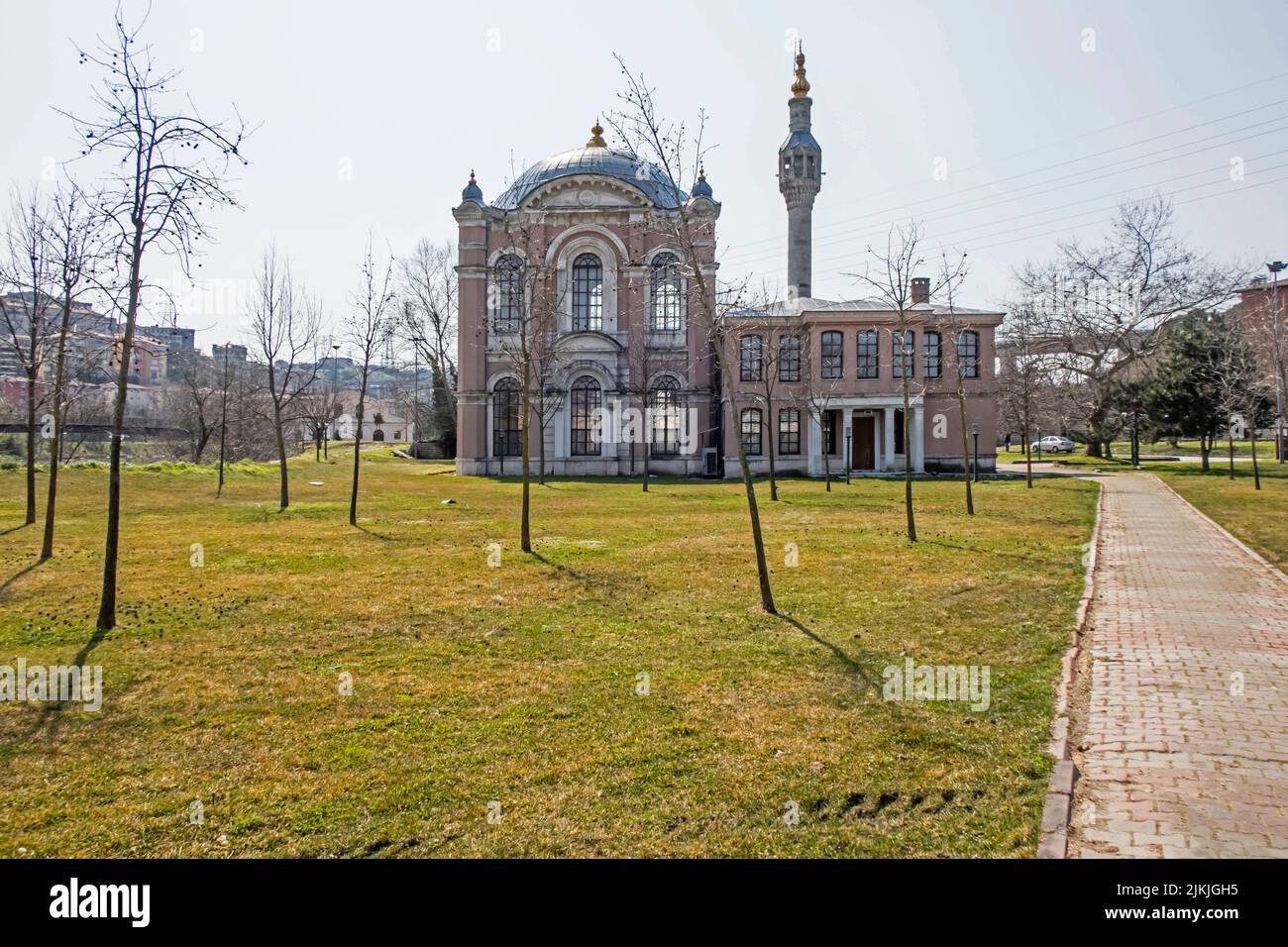 The famous Sadabat Mosque in Kagithane district on the shore of Golden ...