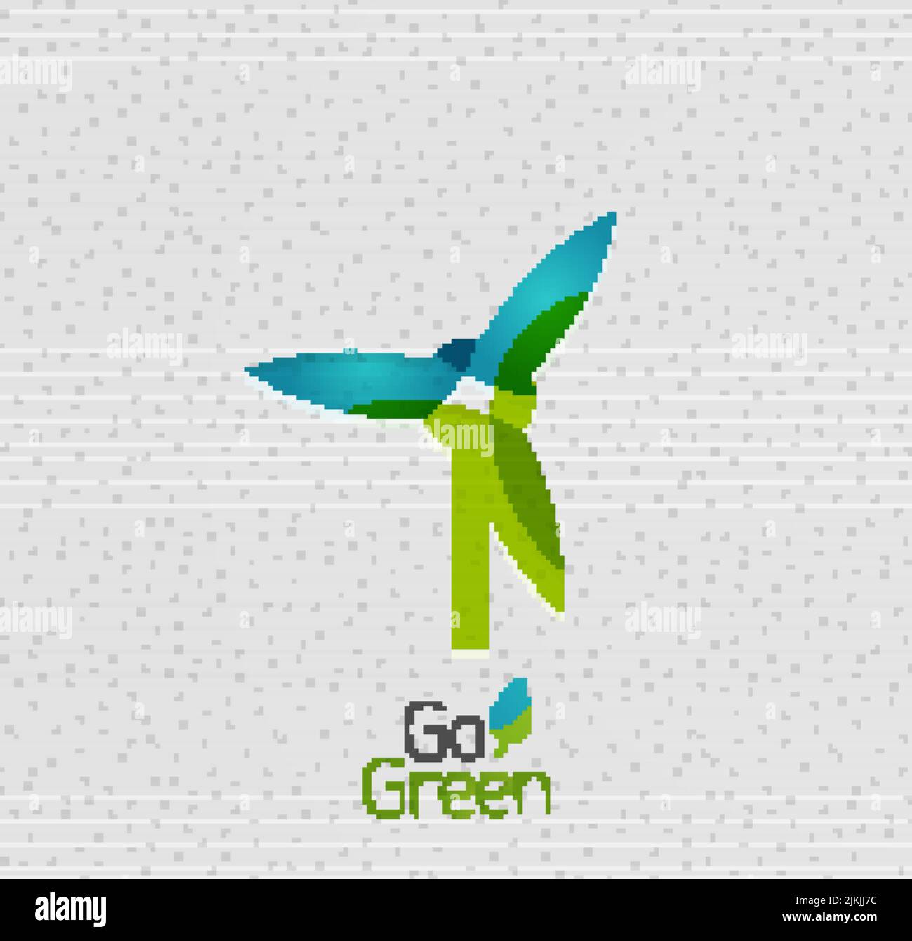 Eco Windmill Abstract Shape Design Stock Vector Image & Art - Alamy
