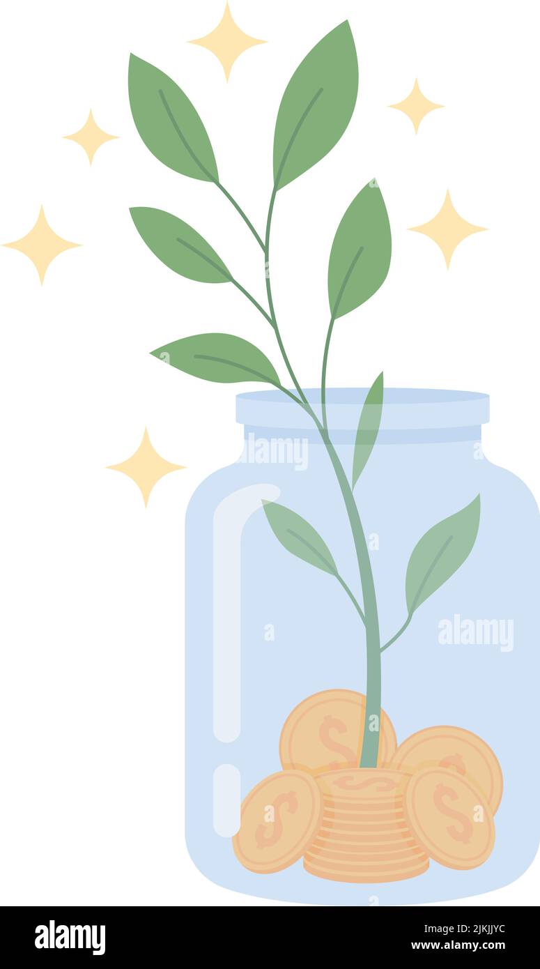 Penny jar Stock Vector Images - Alamy