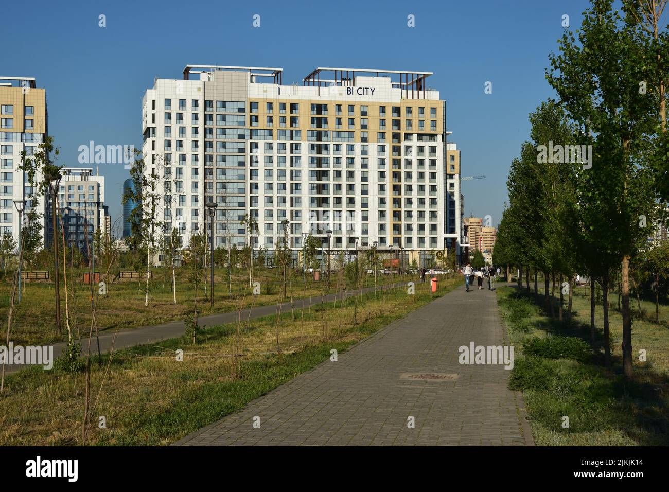 Modern residential buildings in Astana, capital of Kazakhstan Stock ...