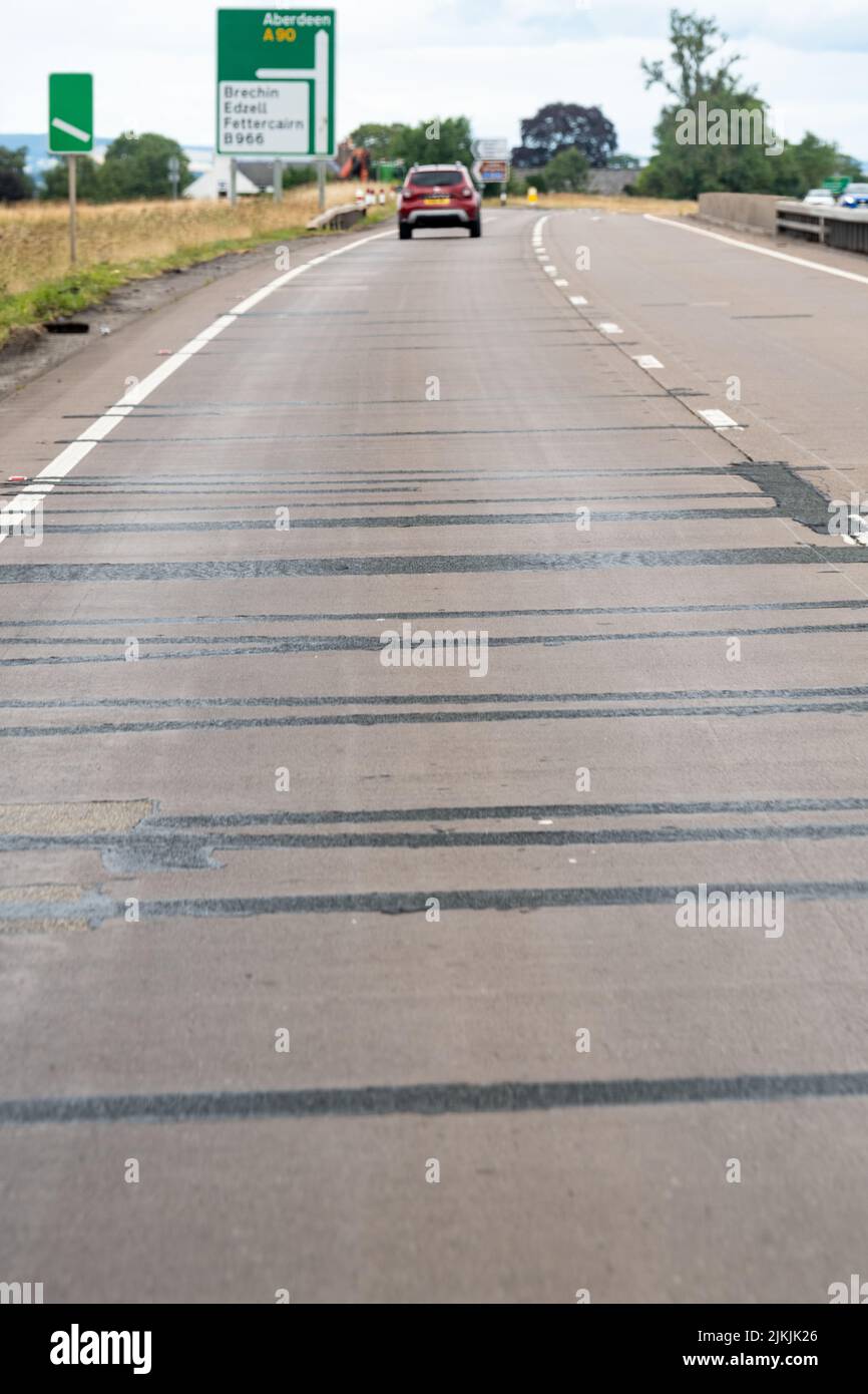 Patchwork concrete carriageway repairs hi-res stock photography and ...