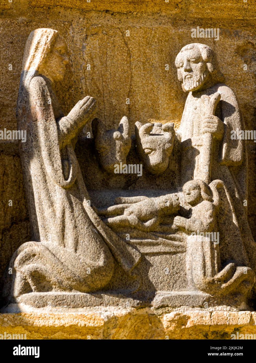 Calvaire in Plougastel-Daoulas, Nativity scene Stock Photo - Alamy
