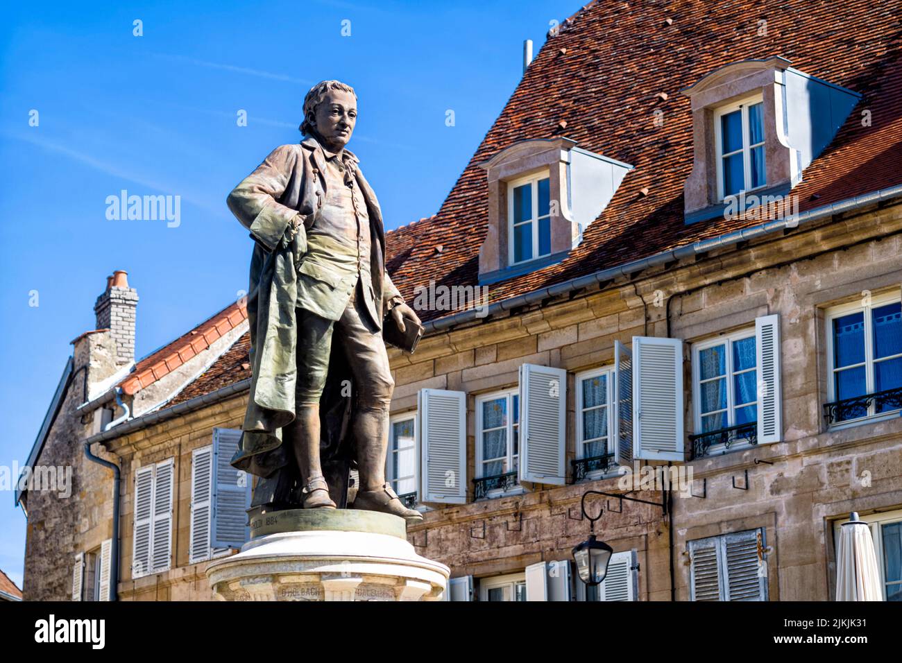 Monument of Denis Diderot in Langres in Champagne Stock Photo - Alamy