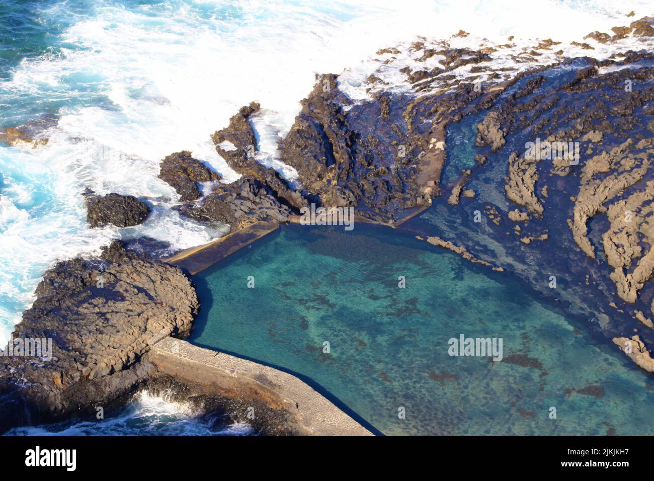 Pozo de las Calcosas natural pools in El Hierro, Canary Islands, Spain ...