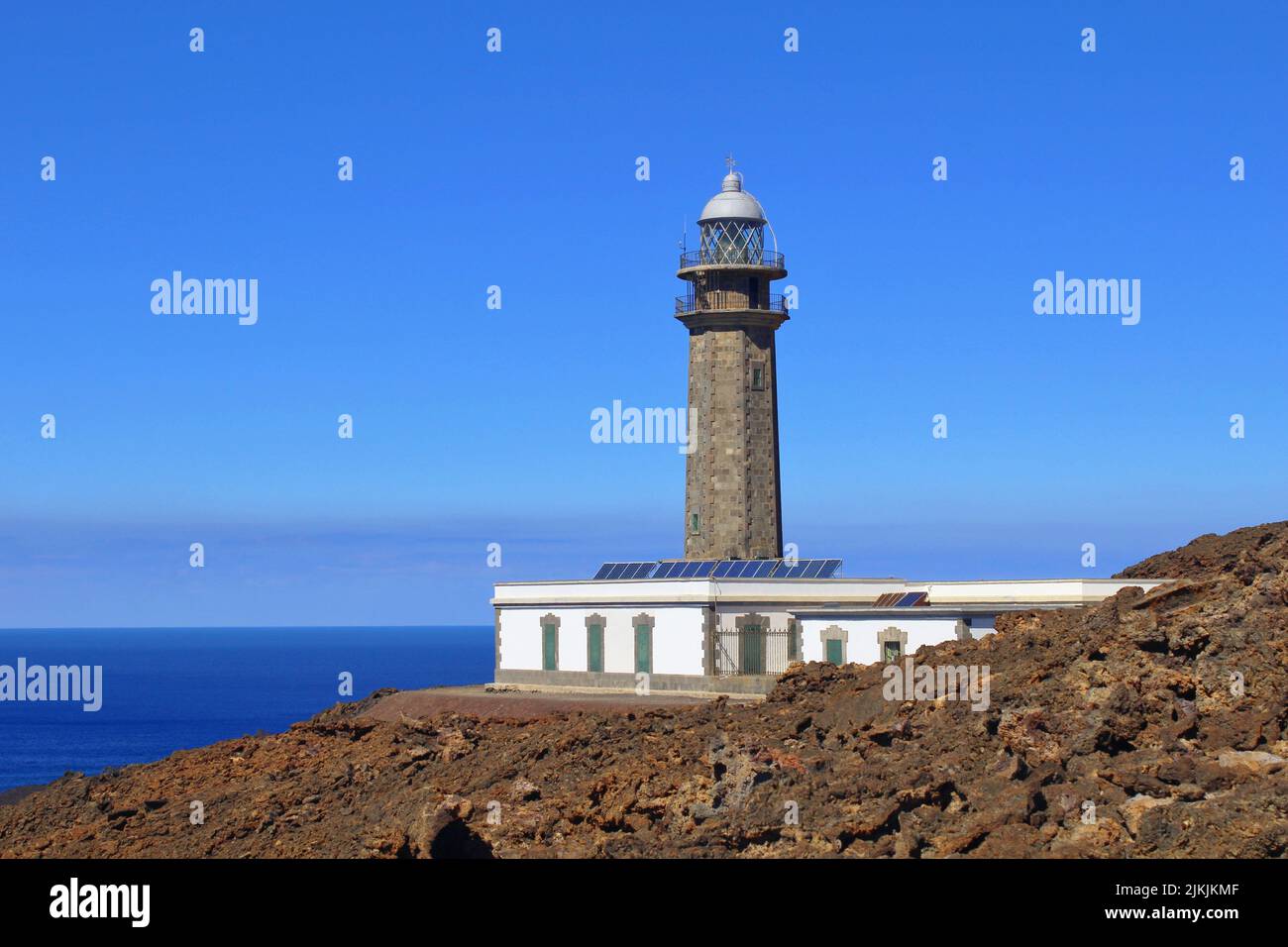 The Orchilla Lighthouse in El Hierro, Canary Islands, Spain Stock Photo ...