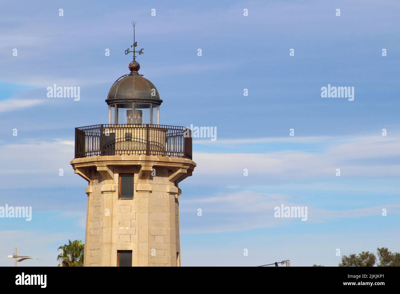 The Lighthouse of El Grao in Castellon, Spain, Europe Stock Photo - Alamy