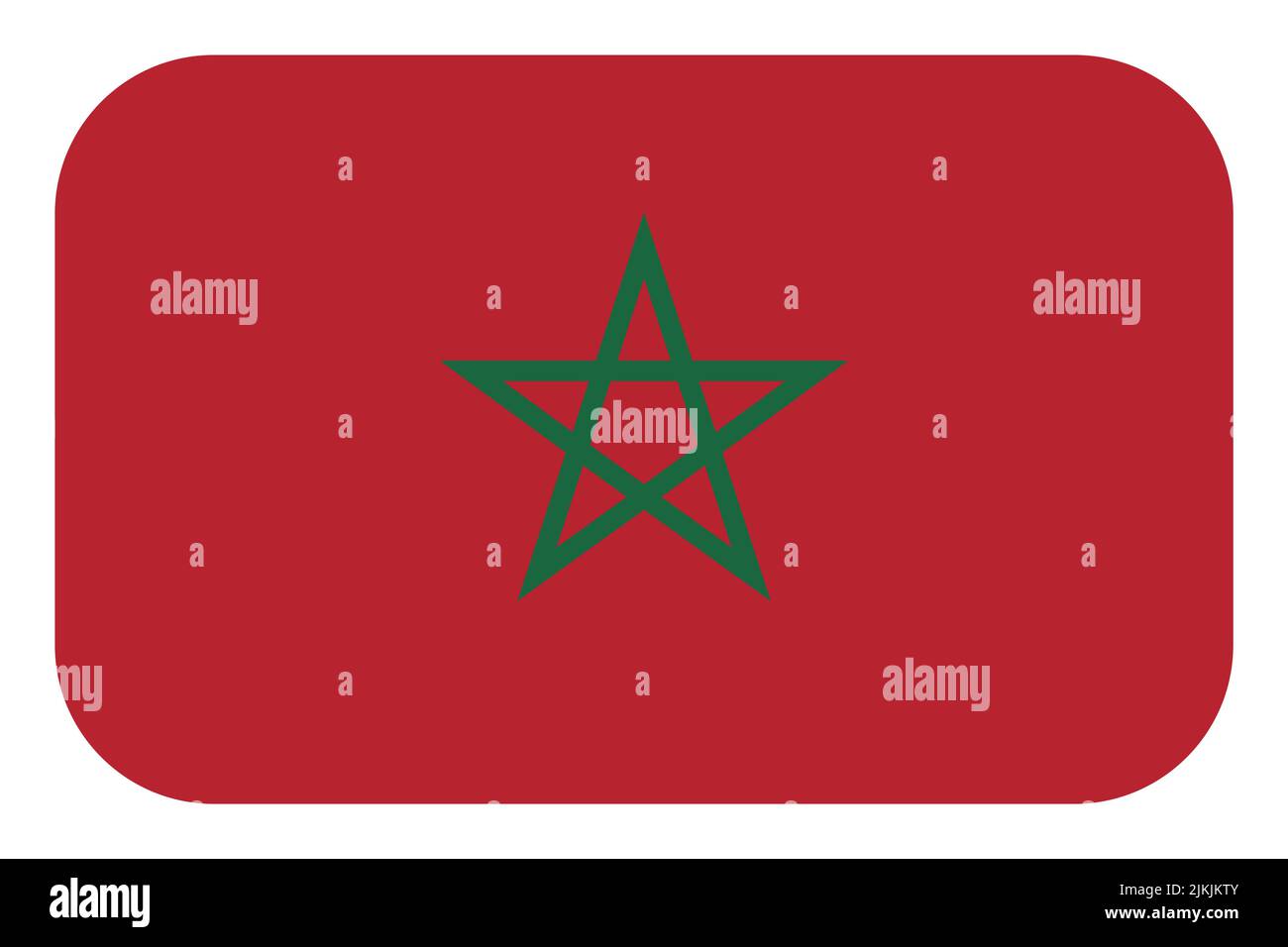 Flag of Morocco. Moroccan national symbol in official colors. Template ...