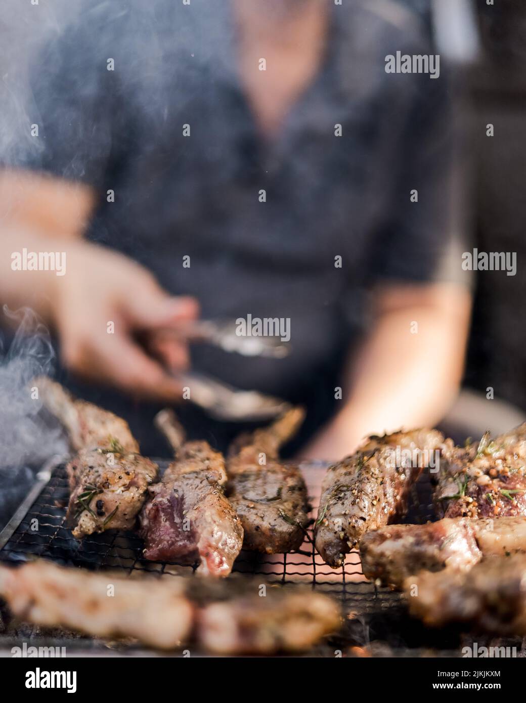 Man burning dinner hi-res stock photography and images - Alamy