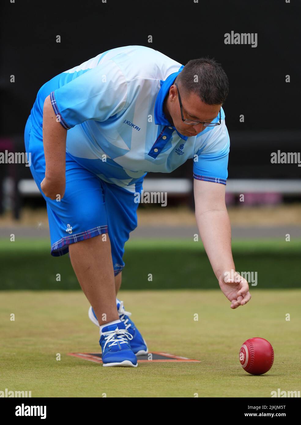 Scotland's Garry Brown during the Para Men's Pairs final at Victoria ...