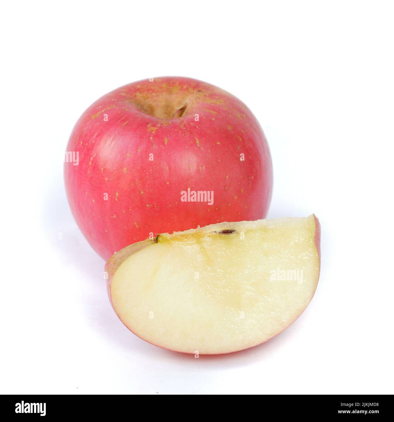 Fresh fuji apple isolated on a white background Stock Photo - Alamy