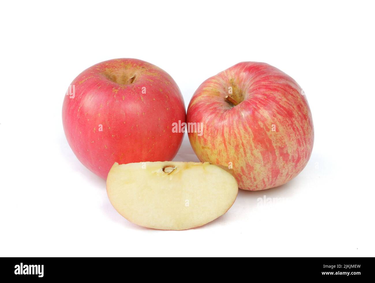 Fresh fuji apple isolated on a white background Stock Photo - Alamy