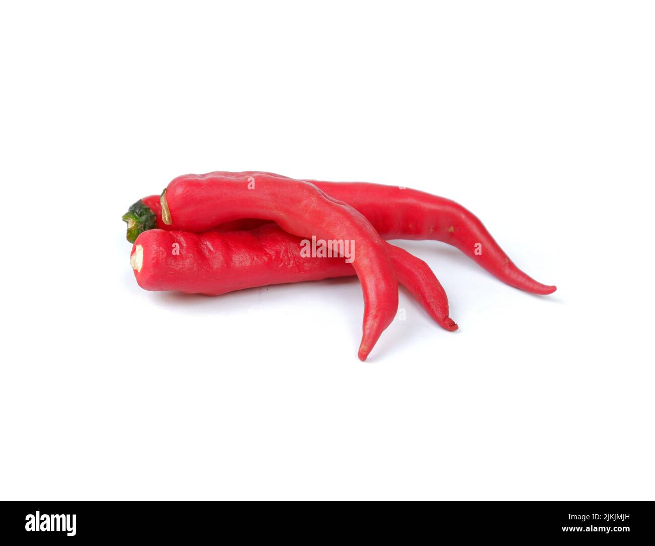 red chili isolated on a white background Stock Photo - Alamy
