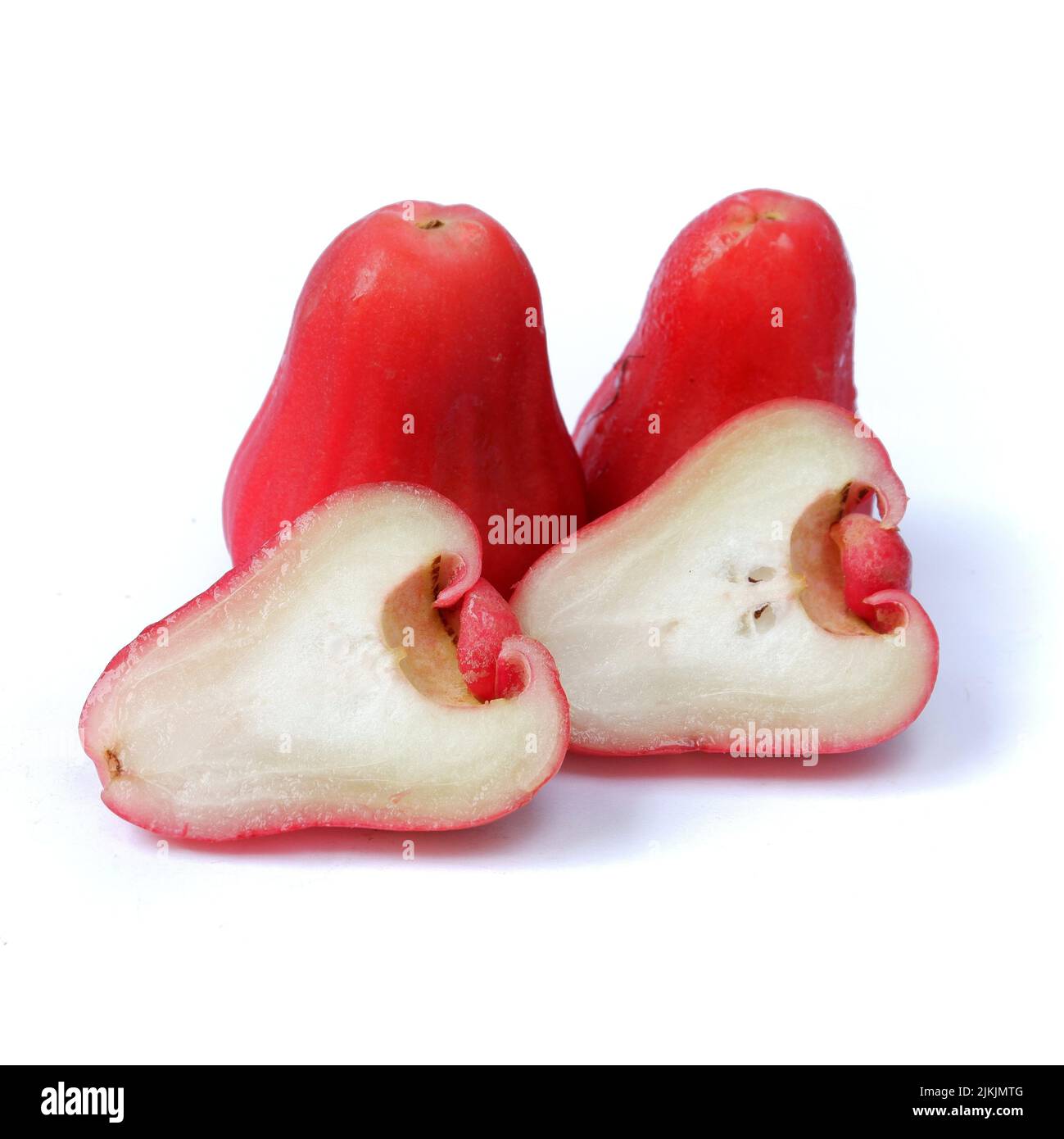 Rose apple or water guava isolated on white background Stock Photo - Alamy