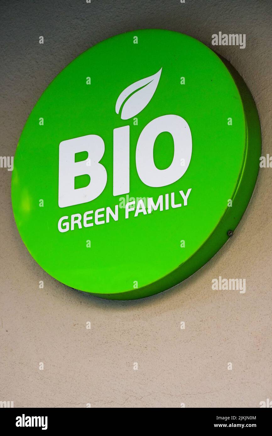 Green Family organic products, Sign, Kapani Market, Thessaloniki ...