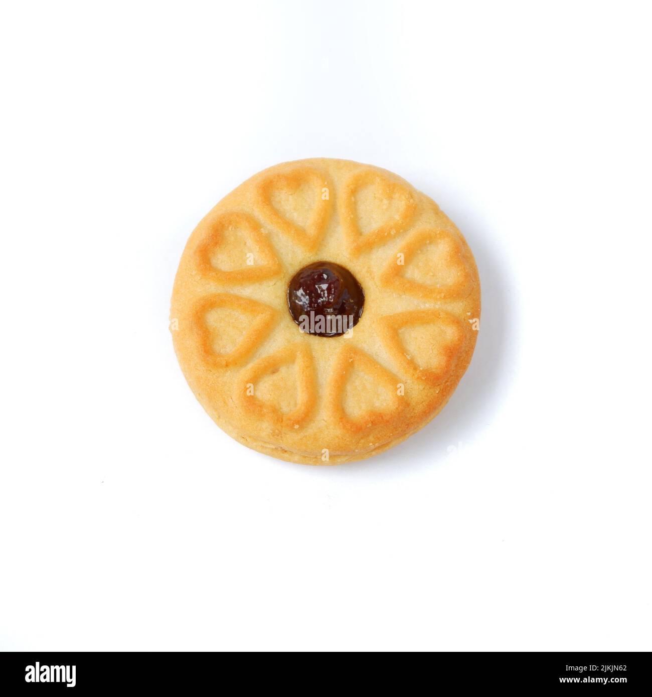biscuits with blueberry jam on a white background Stock Photo - Alamy