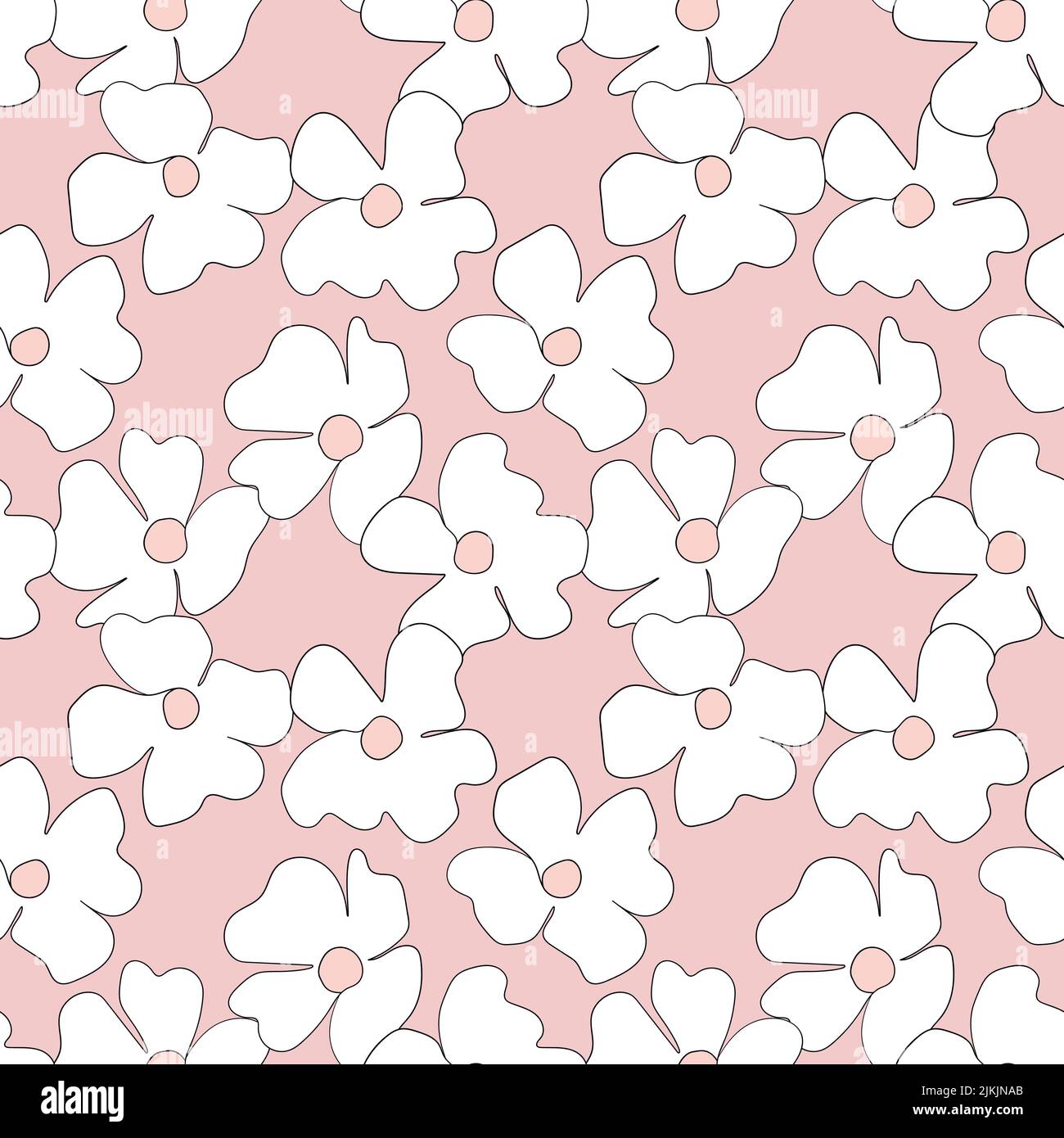 Seamless floral pattern based on traditional folk art ornaments ...