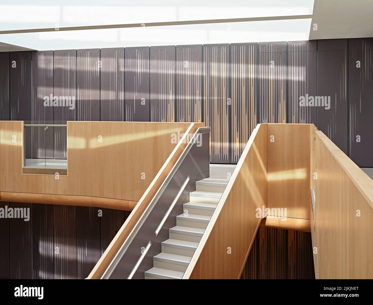 Stairways in full-height atrium. Dorothy Crowfoot Hodgkin Building ...