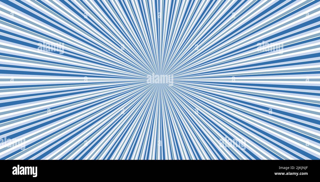 Pop art radial colorful comics book magazine cover. Striped blue ...
