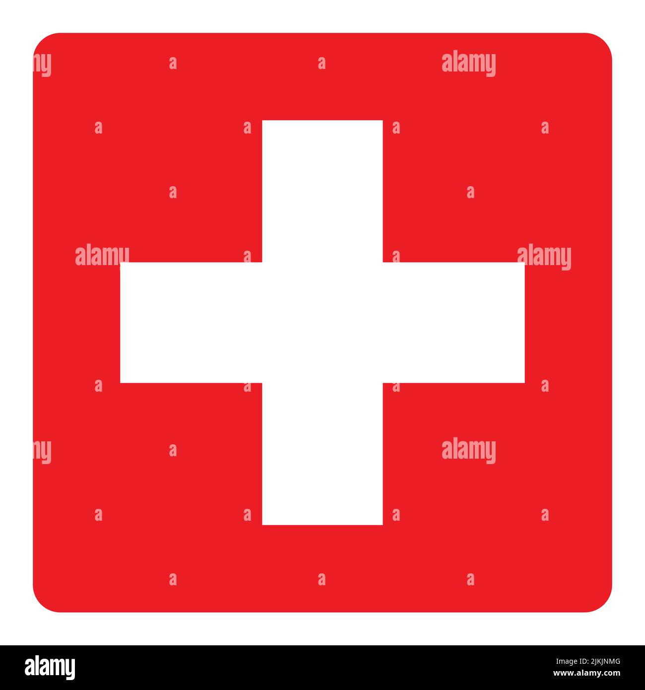 Flag of Switzerland. Swiss national symbol in official colors. Template ...
