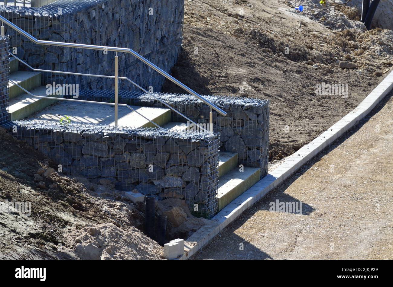 Gabion structure hi-res stock photography and images - Alamy