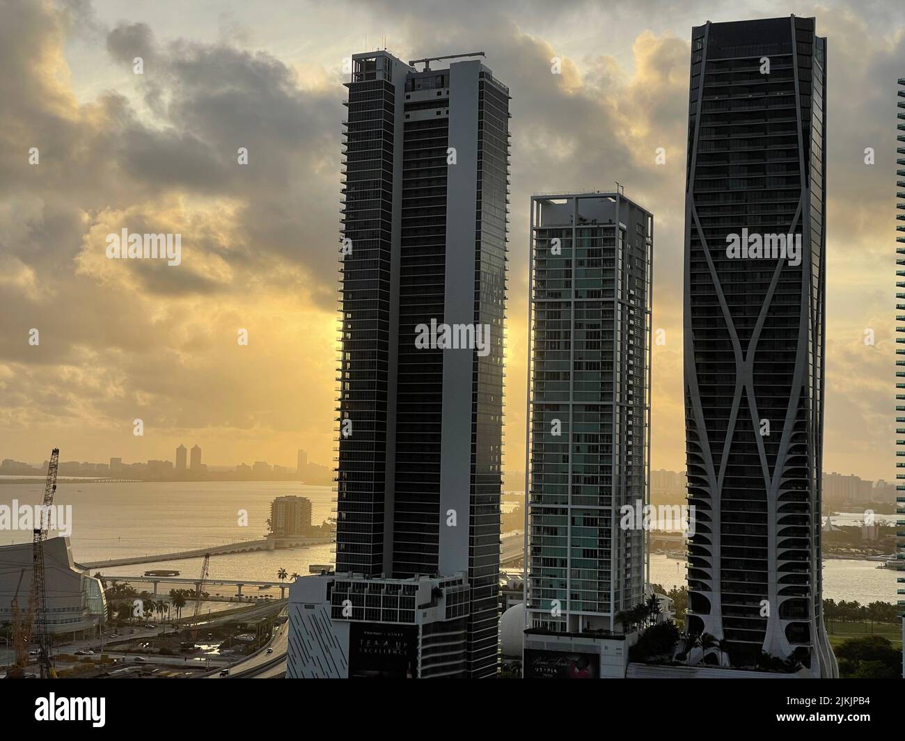 The Miami buildings Sunrise Downtown Architecture Stock Photo - Alamy