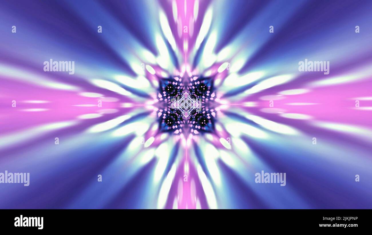 An illustration of a bright purple symmetrical endless background Stock ...