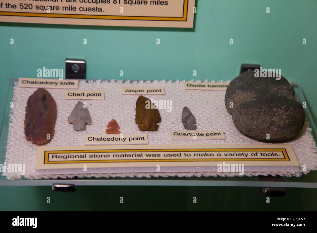 Regional stone material was used to make a variety of tools such as ...