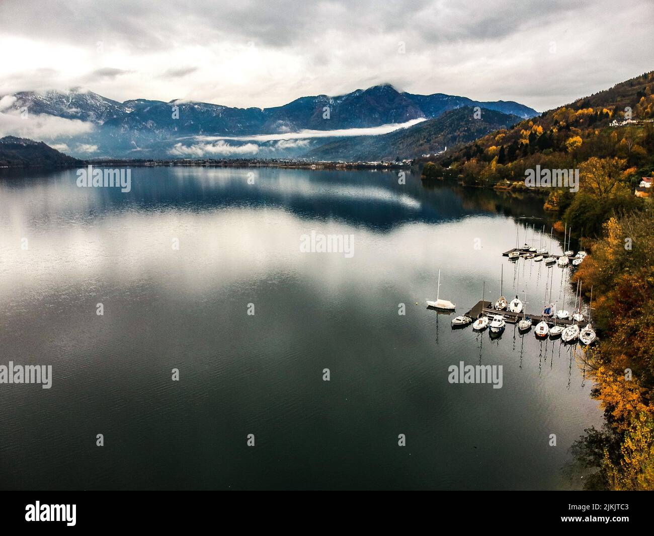 Aerial landscape view beautiful lake hi-res stock photography and ...