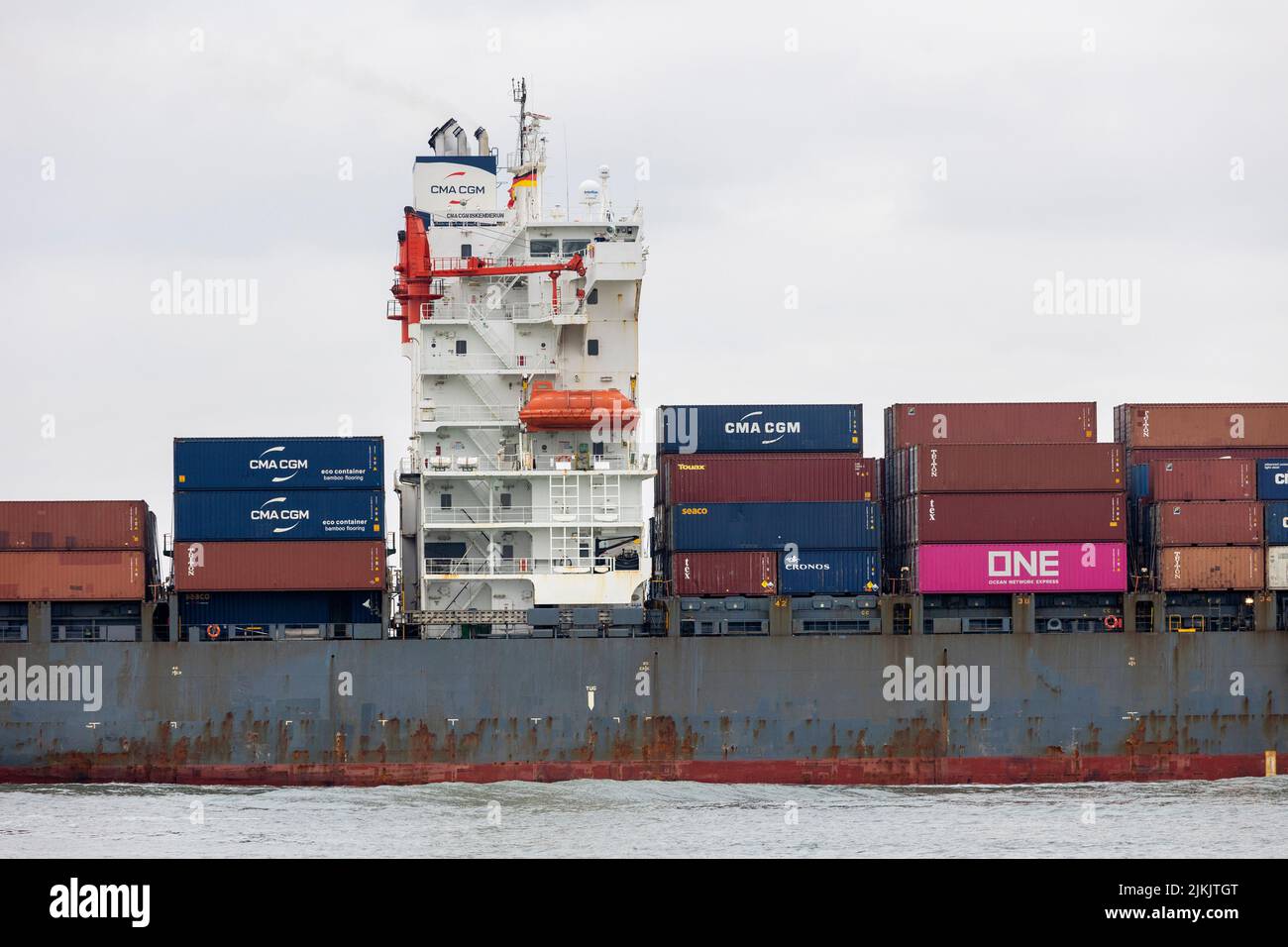 Freight ship sailing on river hi-res stock photography and images - Alamy