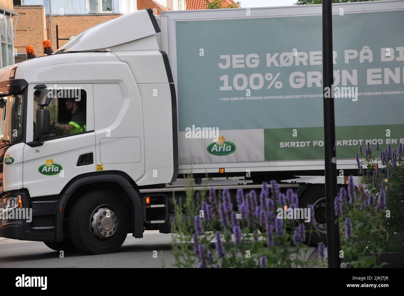 Copenhagen /Denmark/02 August 2022/Arla milk and milk food products ...